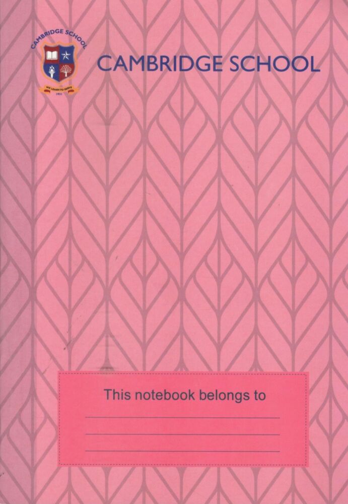 Raajkart.com - Cambridge school Notebook A-4 2 ONE IN (PINK) COLOR Buy ...