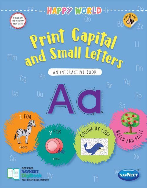Raajkart.com - Navneet Happy World Print Capital and Small Letters ...