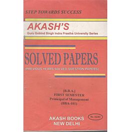 Raajkart.com - Akash's Solved Papers BBA 1st Semester Principal of Management (BBA - 101) Buy ...