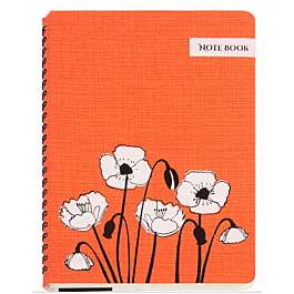Raajkart.com - Nightingale Neon Series Spiral Notebook Design B (Orange ...